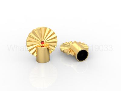 China Custom Logo Die Cast Zamak Perfume Cap 10000pcs MOQ Custom Weight Size for sale