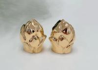 China Zamak Flower-Shaped Metal Perfume Cap Zinc Alloy Perfume Lids Custom Size Gold Silver Rose Gold for sale