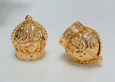 China Gold Crown Zinc Alloy Perfume Caps for 20mm Bottle Neck Custom Logo for sale