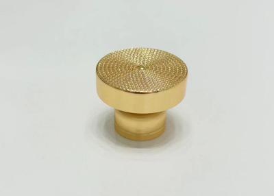 China Custom Gold Zinc Alloy Perfume Cap for 20mm Bottle Neck OEM Branding for sale