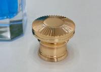 China Customizable Gold Zamak Perfume Caps Metal Bottle Lids 18mm 24mm for sale