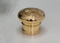 China Custom Zinc Alloy Perfume Caps Fine Pattern Perfume Bottle Tops 18mm 24mm for sale