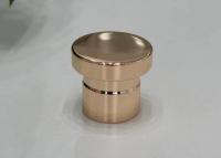 China Custom Zinc Alloy Perfume Bottle Cap Shiny Gold Finish 20mm 30mm OEM for sale
