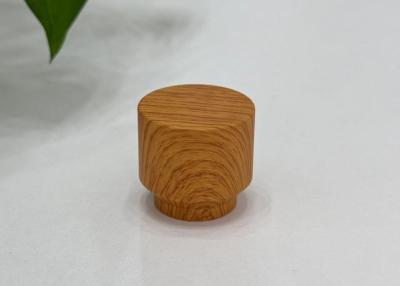 China Custom Wooden Zamak Perfume Caps for 18mm Bottle Neck Luxury Packaging for sale