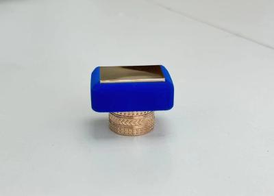 China Custom Color Zinc Alloy Perfume Bottle Caps 20mm Eco Friendly T Shape Velvet Finish for sale