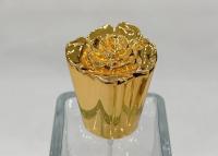 China Flower Shaped Zinc Alloy Perfume Bottle Caps Eco Friendly Custom Colors 10000pcs MOQ for sale