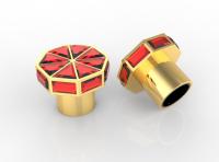 China Customized Diamond Zinc Alloy Perfume Bottle Caps for Perfume Bottles for sale