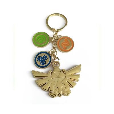 China Custom Gold Zinc Alloy Key Chains with Logo - 200PCS Box Packaging, 7-15 Day Production Time for sale