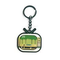 China Custom Cartoon TV Shape Zinc Alloy Metal Key Ring for Children Gifts with Laser Logo 500pcs MOQ for sale