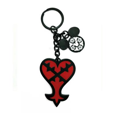 China Custom Heart Shape Zinc Alloy Keychains with CNC Laser Engraving - 200PCS Box Packaging, 7-15 Day Production for sale