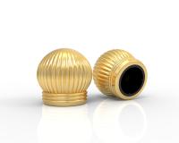 China Custom Zinc Alloy Perfume Cap 20mm Round Metal Bottle Cap for OEM Branding for sale