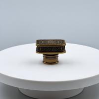 China Custom T-Shaped Zamak Perfume Caps 20mm Eco-Friendly Zinc Alloy Bottle Caps for sale