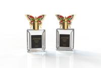 China Eco Friendly Butterfly Shaped Zamak Perfume Caps for Fragrance Packaging Custom Size for sale