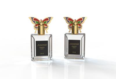 China Eco Friendly Butterfly Shaped Zamak Perfume Caps for Fragrance Packaging Custom Size for sale