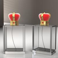 China Gold Crown Shaped Luxury Zamak Perfume Caps for FEA 15 Glass Bottles Custom Size for sale