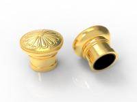 China Custom Zinc Alloy Perfume Caps 20mm for OEM Fragrance Bottle Packaging for sale