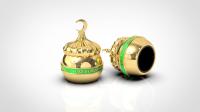 China Custom Zamak Perfume Caps Pomegranate Shape for FEA15 Standard Bottle Neck 18mm for sale