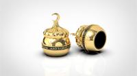 China Custom Zamak Perfume Caps Pomegranate Shape for FEA15 Standard Bottle Neck 18mm for sale