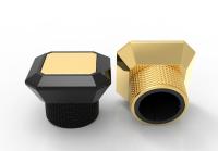 China Zamak Perfume Caps Non Spill Die Casting FEA 15 Cover Metal Lids 24x28x31.8mm Custom for sale