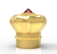 China Custom Floral Zinc Alloy Perfume Bottle Cap 22x36.8x34.6mm ISO9001 for sale