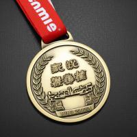 China 2mm Thickness Custom Metal Medal with Personalized Design - Shiny Gold Finish, 7-10 Day Production for sale
