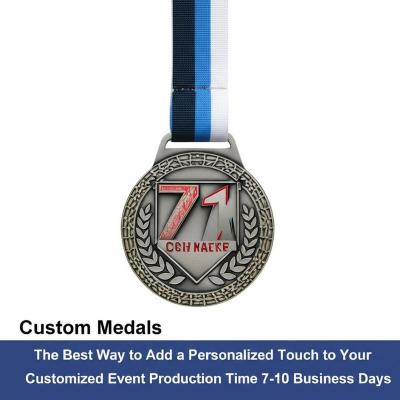 China Custom Gold Plated Medals 2mm Thickness with 7-10 Day Production for Sports Awards and Recognition for sale