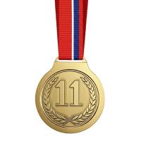 China Custom 2mm Thickness Metal Medals with 7-10 Day Production - Gold/Silver Plating & Letterpress Printing for sale
