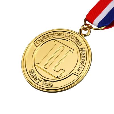 China Custom Gold Plated Medals with 2mm Thickness and 7-10 Day Production for Awards and Recognition for sale