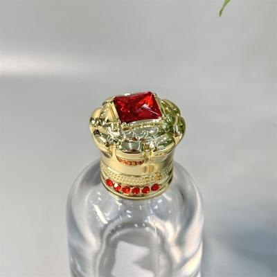 China Zinc Alloy Perfume Bottle Cap 20mm PP Plastic Crown Type for Cosmetics Packaging for sale