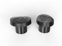 China Zinc Alloy T Shaped Perfume Bottle Caps 15mm Custom Logo Metal Lids Cover for sale