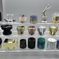 China Aluminium Plastic Perfume Bottle Cap 15mm Non Spill Custom Logo Iron Metal Type Lids for sale