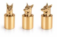 China Luxury Polished Gold Zamak Perfume Cap with Customizable Design and Die-Casting Process for sale