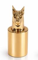 China Luxury Polished Gold Zamak Perfume Cap 24mm Custom Die Casting for sale