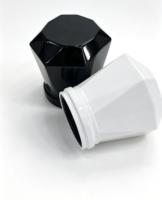 China Diamond Cut Zamak Perfume Cap Multi Faceted Geometric Design Customizable Finishes 18mm 24mm for sale