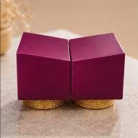 China Zinc Alloy Cube Perfume Cap 20mm Custom Logo Electroplated Finish Luxury Fragrance Packaging for sale