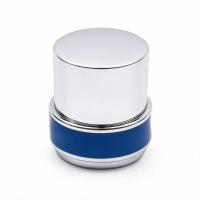 China Zamak Metal Crown Perfume Caps 18mm Silver Gold Plated Enamel Accent Deep Engraved Lines Corrosion Resistant for sale