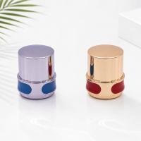 China Zamak Metal Crown Perfume Caps 18mm Silver Gold Plated Enamel Accent Deep Engraved Lines Corrosion Resistant for sale
