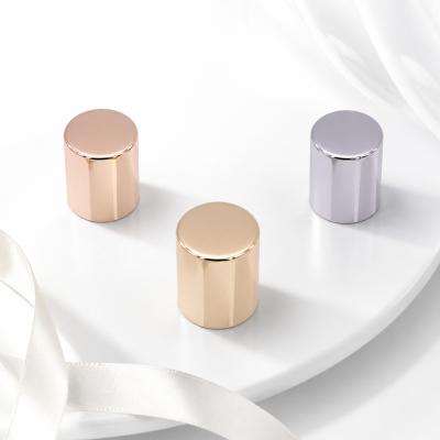 China Custom Zamak Perfume Cap Mirror Rose Gold Plating Leak Proof Seal for FEA 15 Bottles for sale