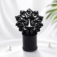 China Luxury Peacock Metal Perfume Cap Zamak 24mm Secure Leak-Proof Fit for EAF15 Glass for sale