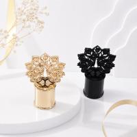 China Luxury Peacock Metal Perfume Cap Zamak 24mm Secure Leak-Proof Fit for EAF15 Glass for sale