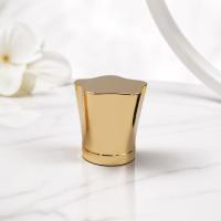 China Custom Zinc Alloy Perfume Bottle Cap 32x36mm Mirror Polished Metallic Finish for Luxury Fragrances for sale