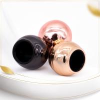 China 25mm x 30.8mm High-Grade Zinc Alloy Zamac Perfume Cap Mirror Polish Custom Colors for sale