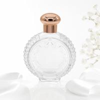 China Zamak Perfume Bottle Cap Rose Gold Embossed Top 20mm Airtight Seal CNC Carved for sale