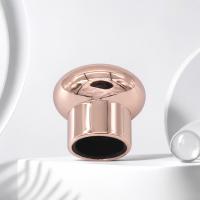 China Zamak Perfume Bottle Cap Rose Gold Embossed Top 20mm Airtight Seal CNC Carved for sale