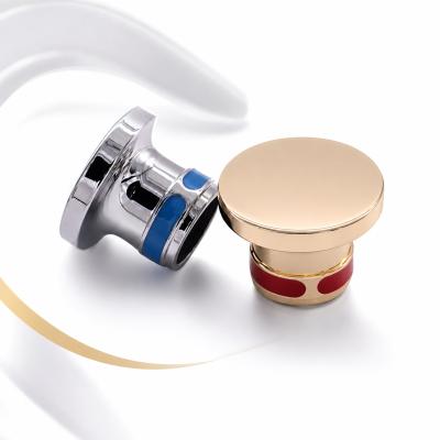 China Zinc Alloy Perfume Bottle Cap 24mm Custom Logo Mirror Polished Luxury for sale