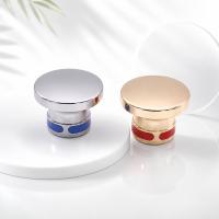 China Zinc Alloy Perfume Bottle Cap 24mm Custom Logo Mirror Polished Luxury for sale