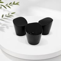 China Black Zamak Perfume Cap 15mm Diameter Customizable Design for Luxury Fragrance Packaging for sale