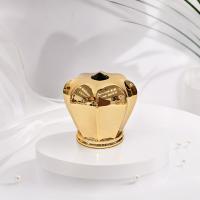 China Custom Zinc Alloy Crown Perfume Caps with Luxury Finishes Precision Fit Moisture Resistant for sale