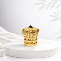 China Custom Zinc Alloy Crown Perfume Caps with Luxury Finishes Precision Fit Moisture Resistant for sale