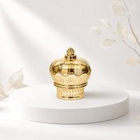 China Custom Zinc Alloy Crown Perfume Caps with Luxury Finishes Precision Fit Moisture Resistant for sale